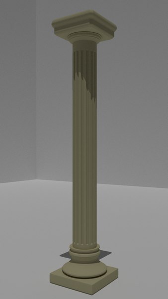 3d roman column model