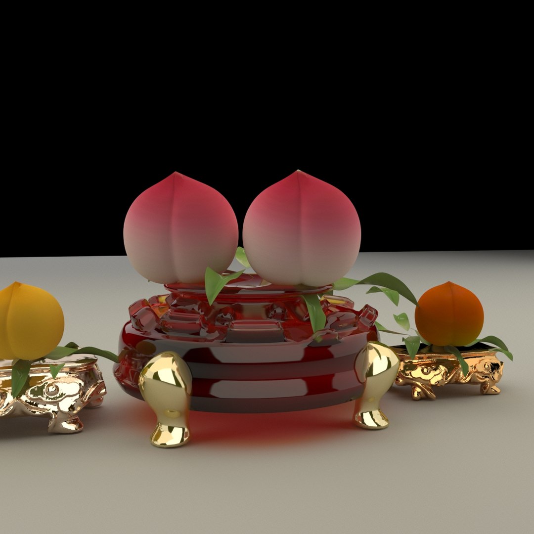 3D Model Chinese Peach - TurboSquid 2069613