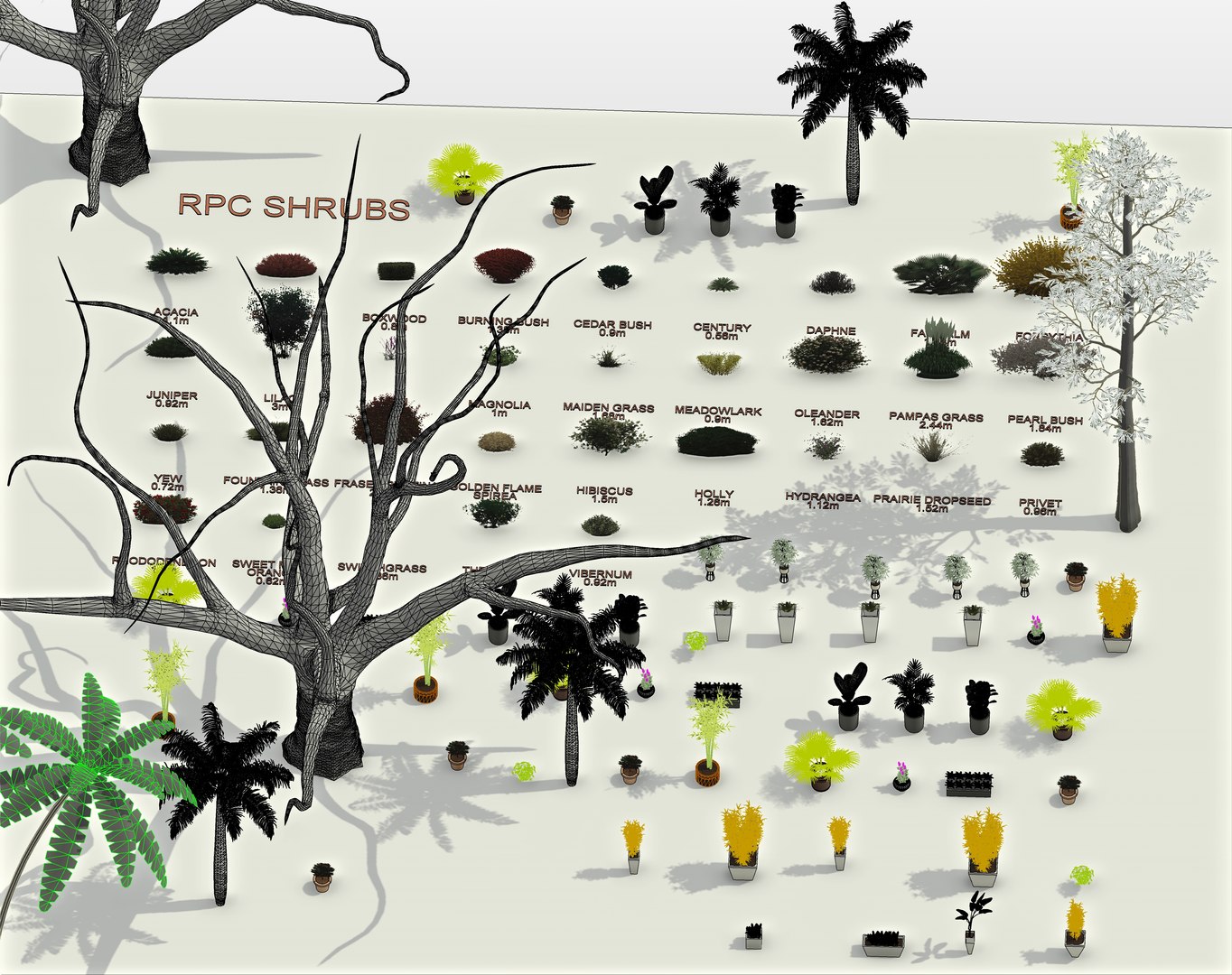 3D 3D VEGETATION MEGA PACK Model - TurboSquid 2040730