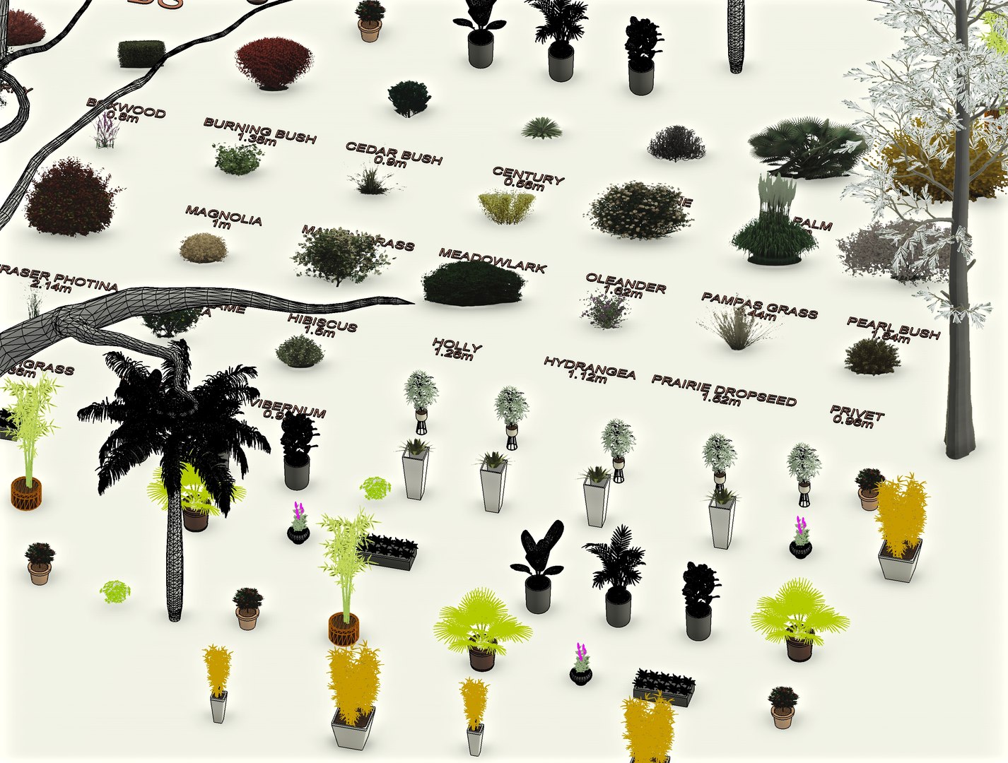 3D 3D VEGETATION MEGA PACK Model - TurboSquid 2040730