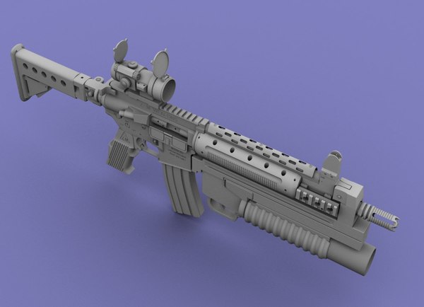 modelo 3d Rifle LR300 gratis - TurboSquid 344552