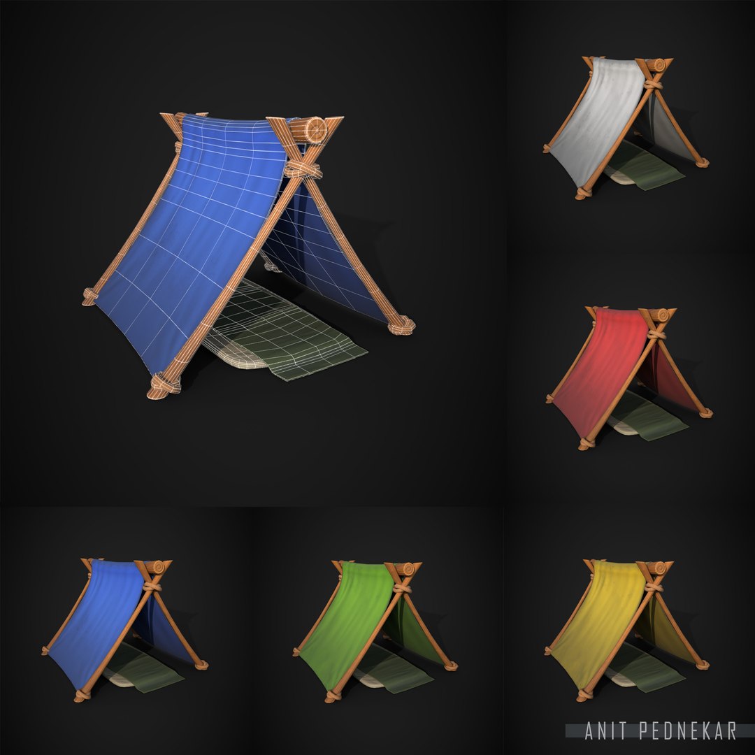 Stylised Tent 3D model - TurboSquid 2072285
