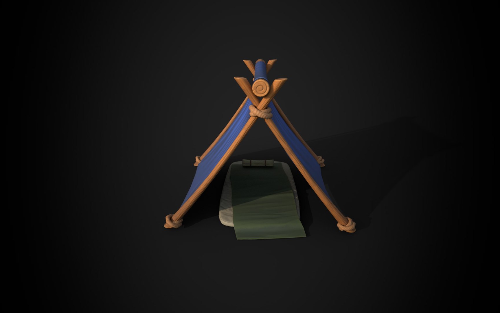 Stylised Tent 3D Model - TurboSquid 2072285