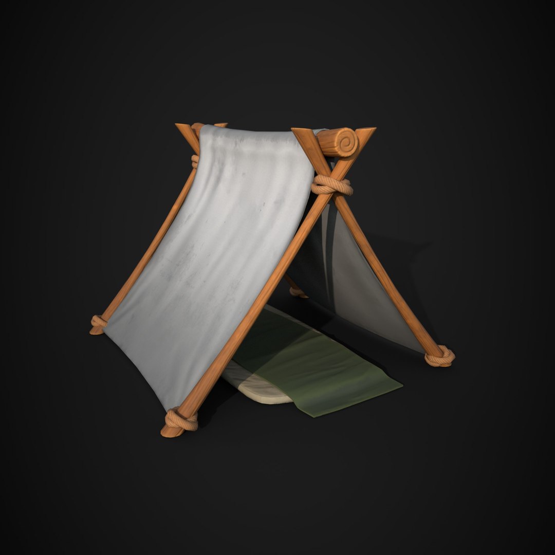 Stylised Tent 3D Model - TurboSquid 2072285