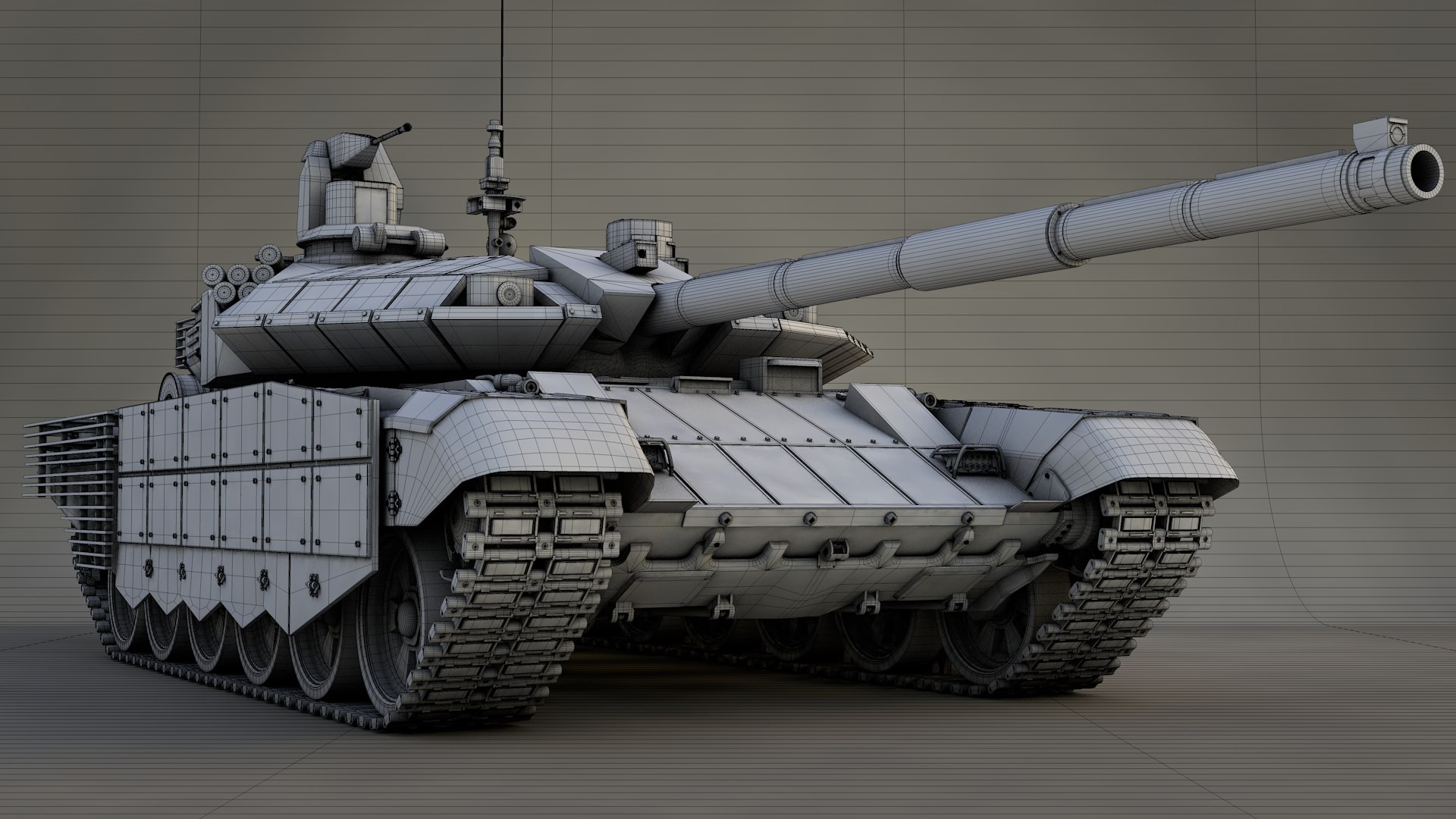 Main Battle Tank T-90 3D Model - TurboSquid 1456129