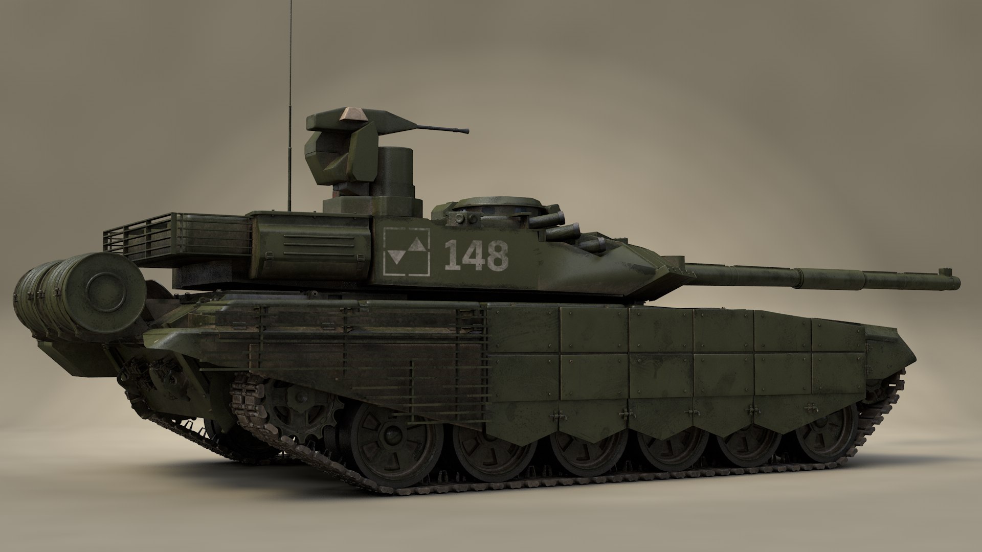 Main Battle Tank T-90 3D Model - TurboSquid 1456129