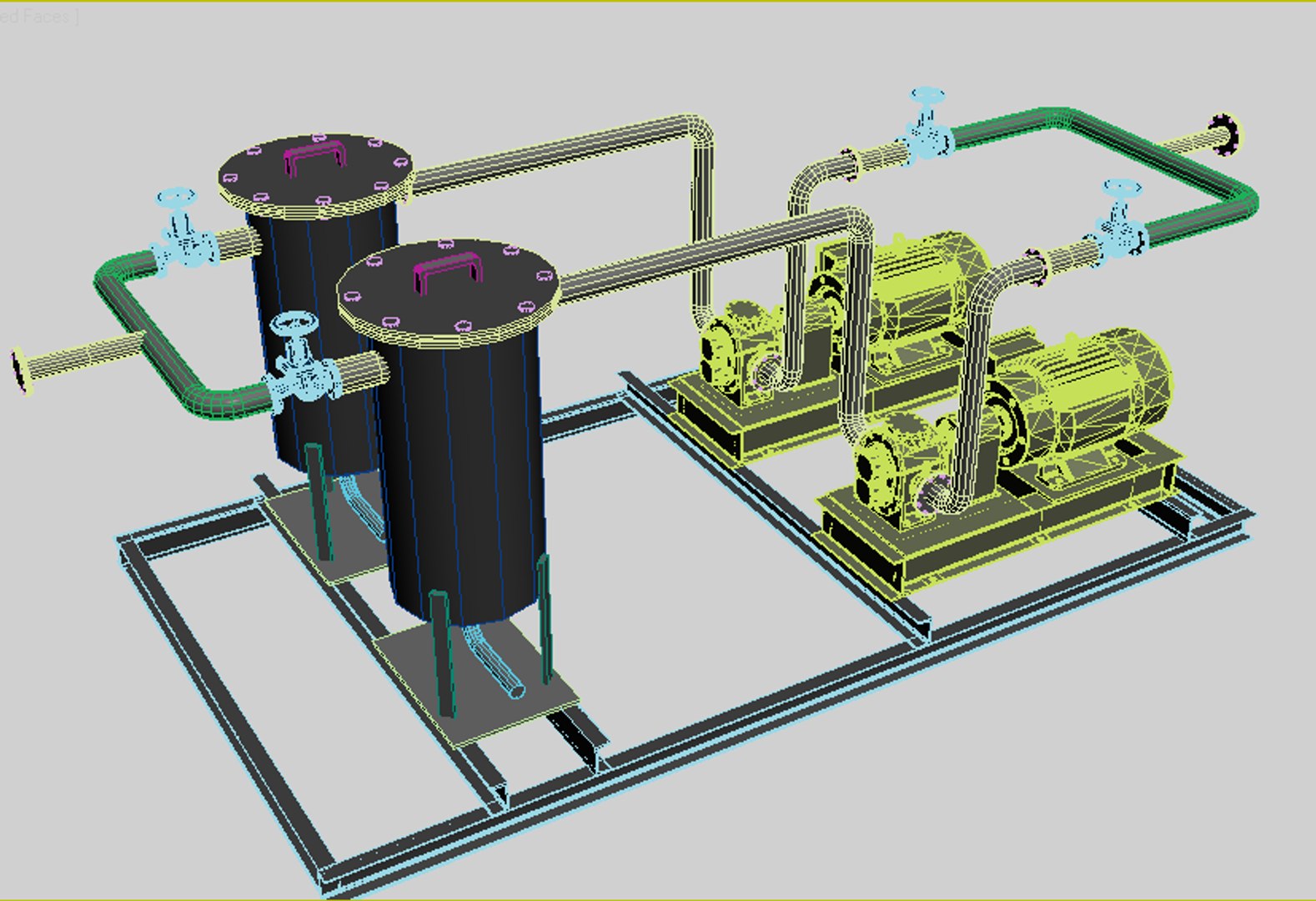 3D Fuel Oil Transfer Skid - TurboSquid 1248455