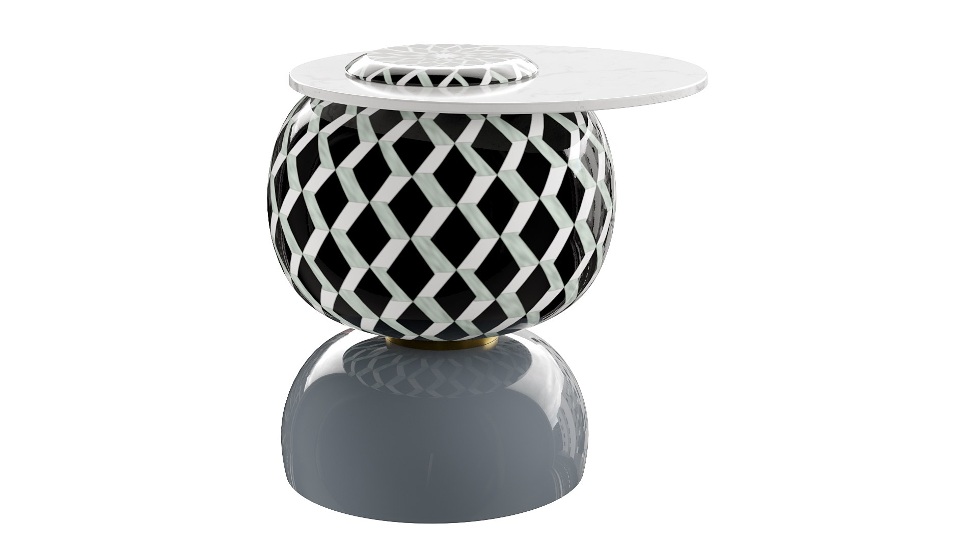 3D Sayargaribeh Gentlemen table grey - TurboSquid 2135924