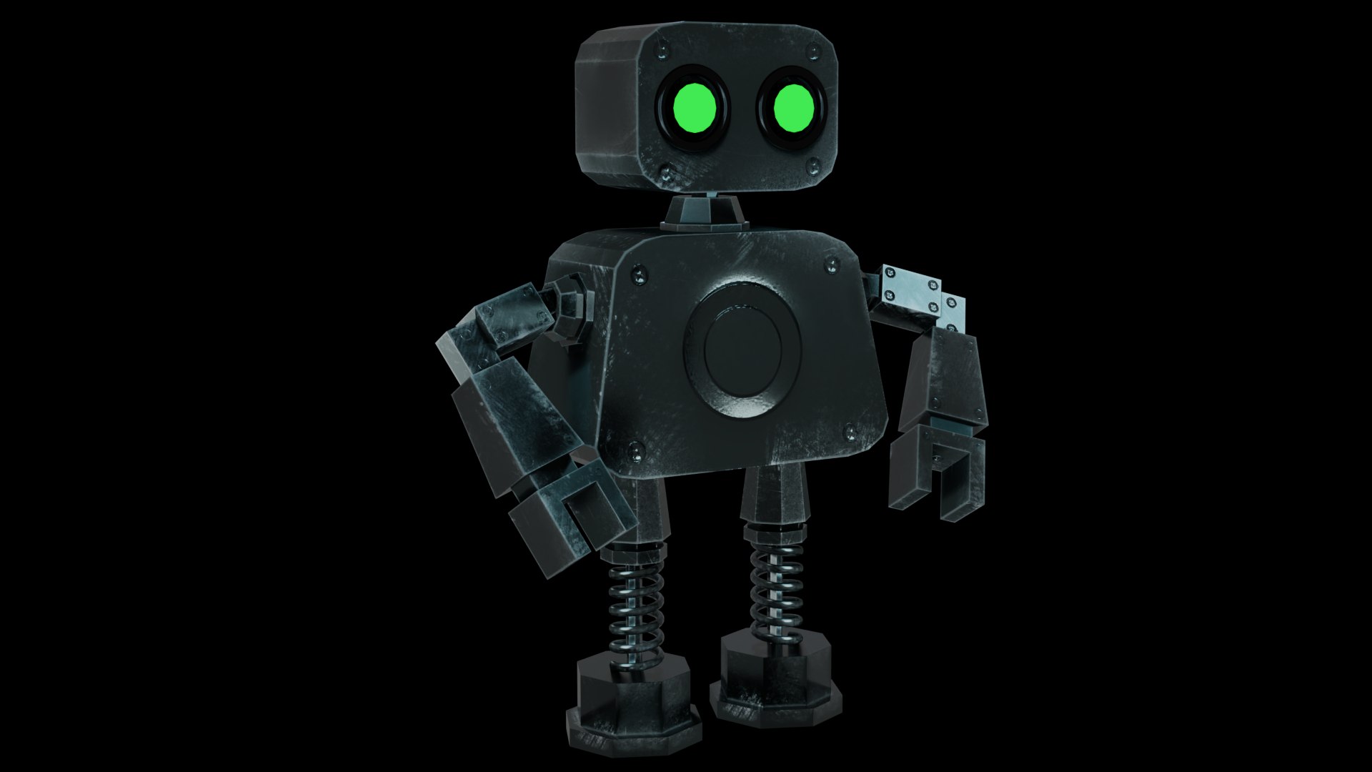 Iron Robot Character Model - TurboSquid 1941508
