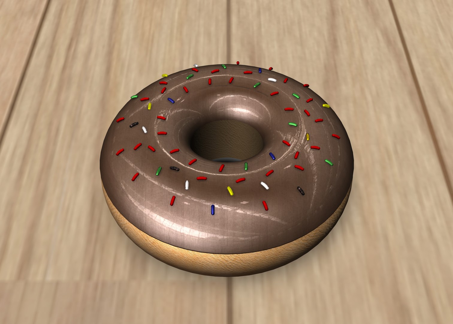 3d model donut sprinkles
