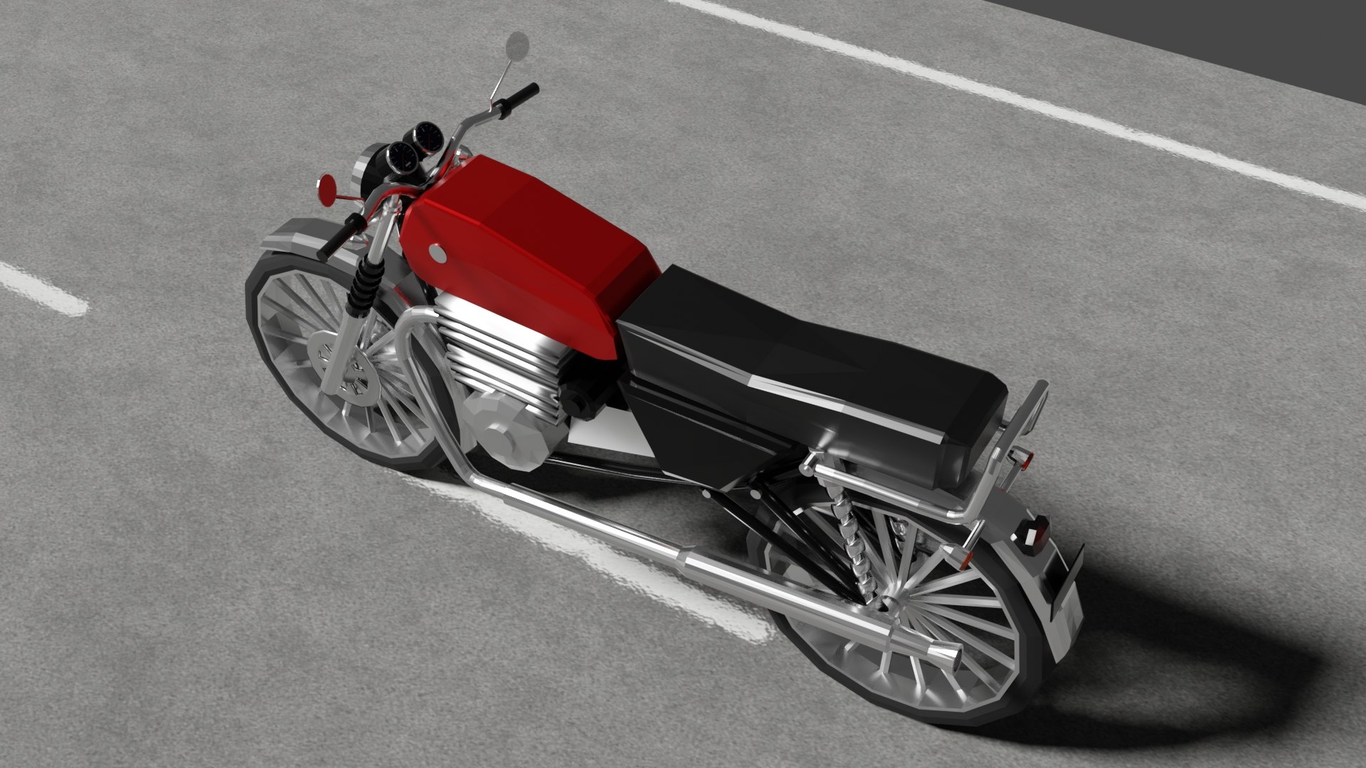 Free Simple Motorcycle 3D - TurboSquid 1522949