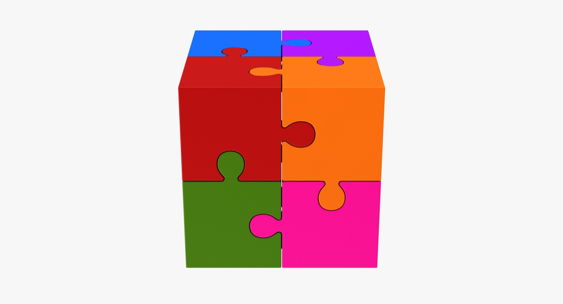 3D Puzzle Cube Model - TurboSquid 1286487