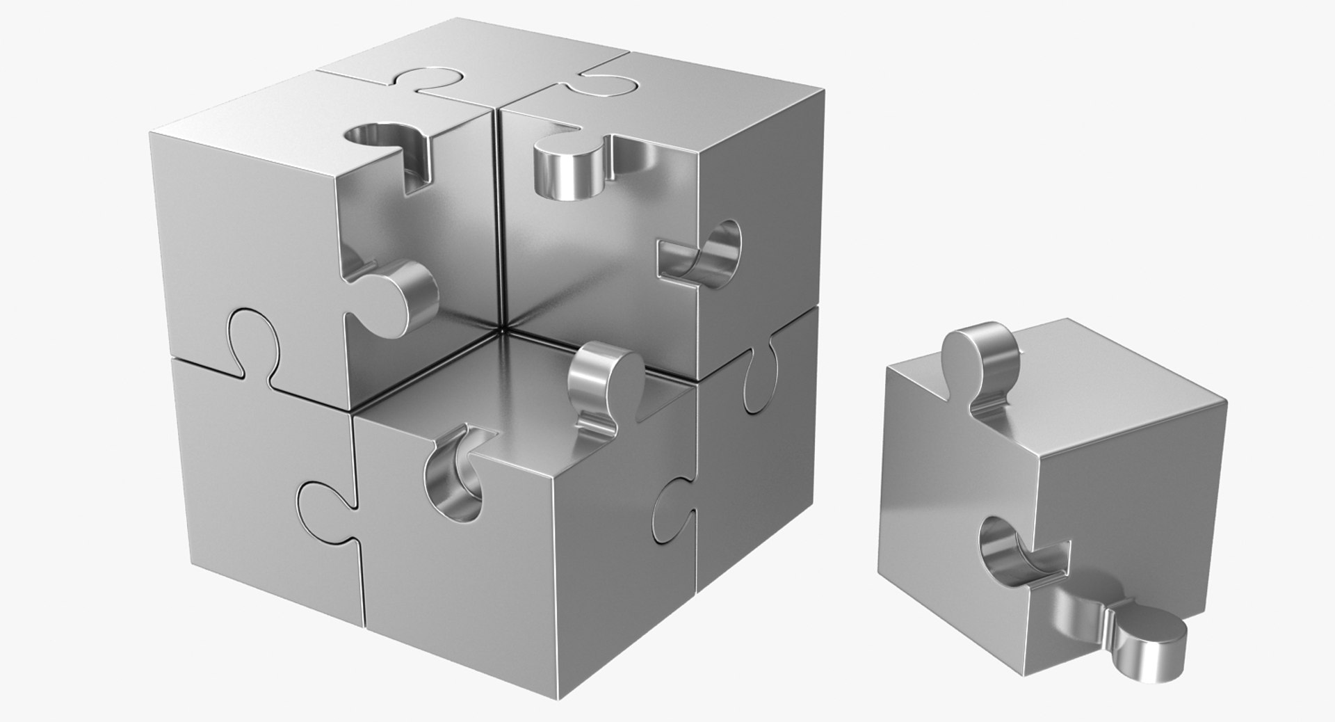 3D Puzzle Cube Model - TurboSquid 1286487