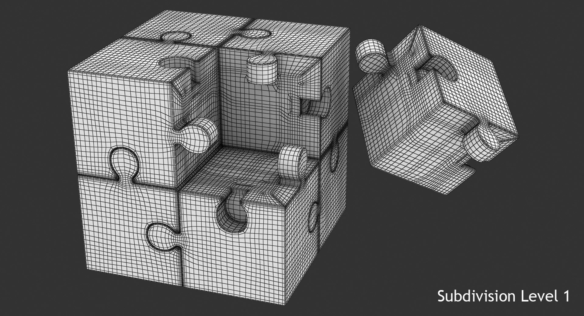 3D Puzzle Cube Model - TurboSquid 1286487