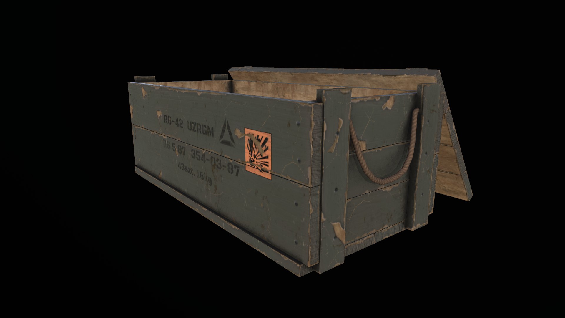 3D Army Crate 3 - TurboSquid 1746269
