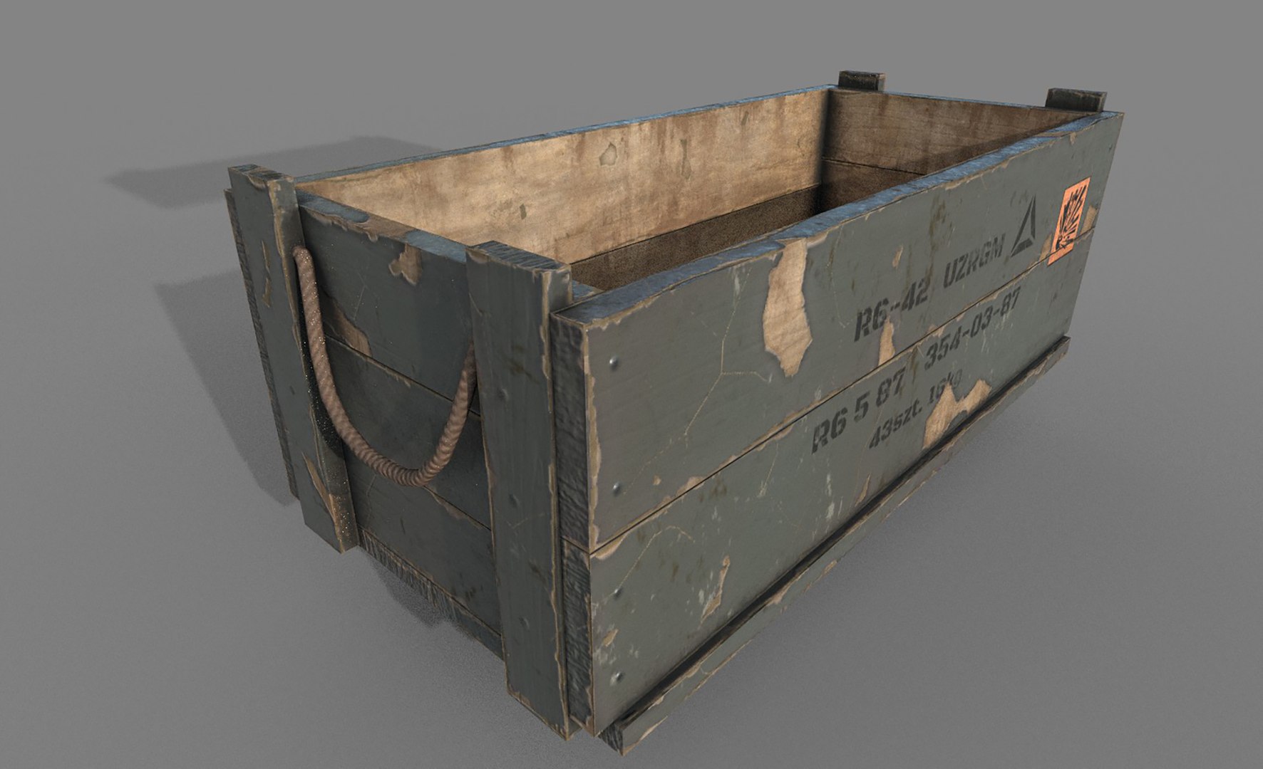 3D Army Crate 3 - TurboSquid 1746269