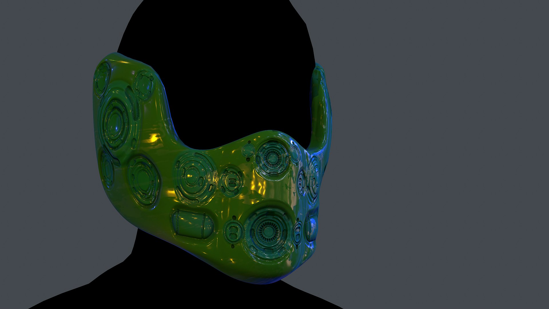 Gas mask respirator scifi futuristic model 3D model 3D - TurboSquid 1946580
