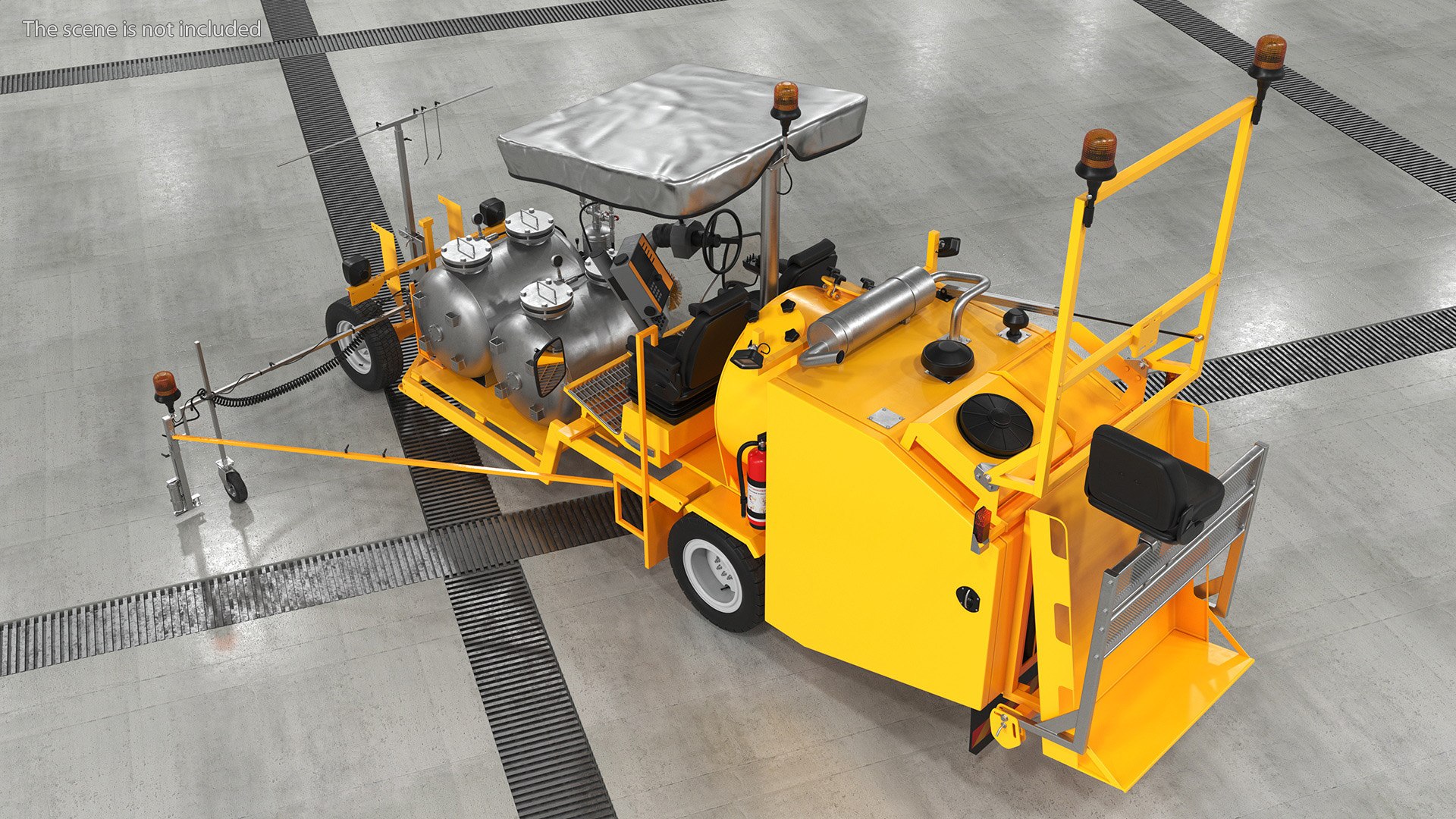 Road Line Marking Machine Rigged 3D model - TurboSquid 2164596