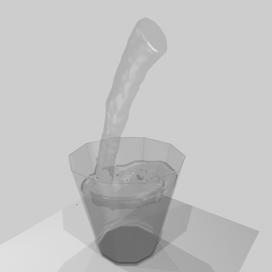 3D Animation Flowing Glass Cup - TurboSquid 1360128