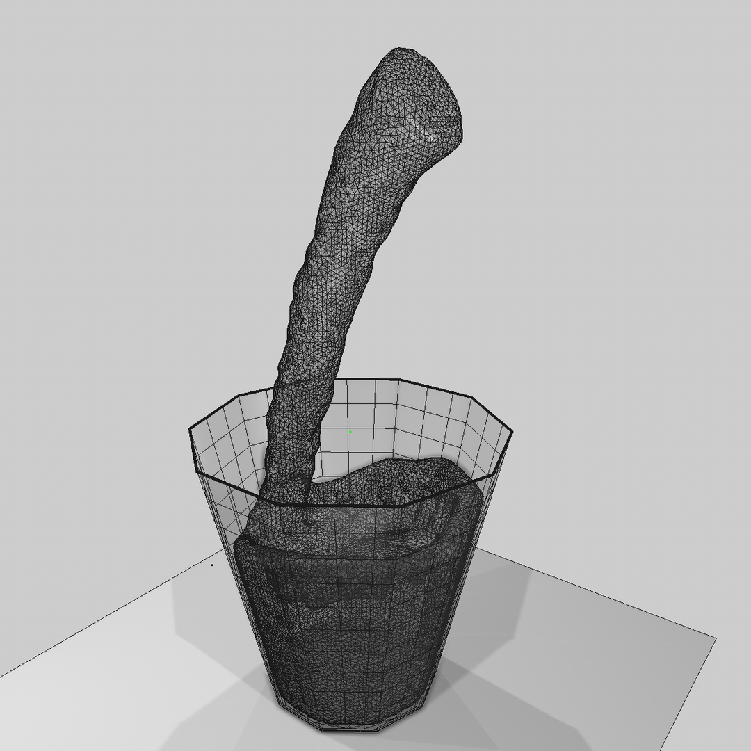 3D animation flowing glass cup - TurboSquid 1360128