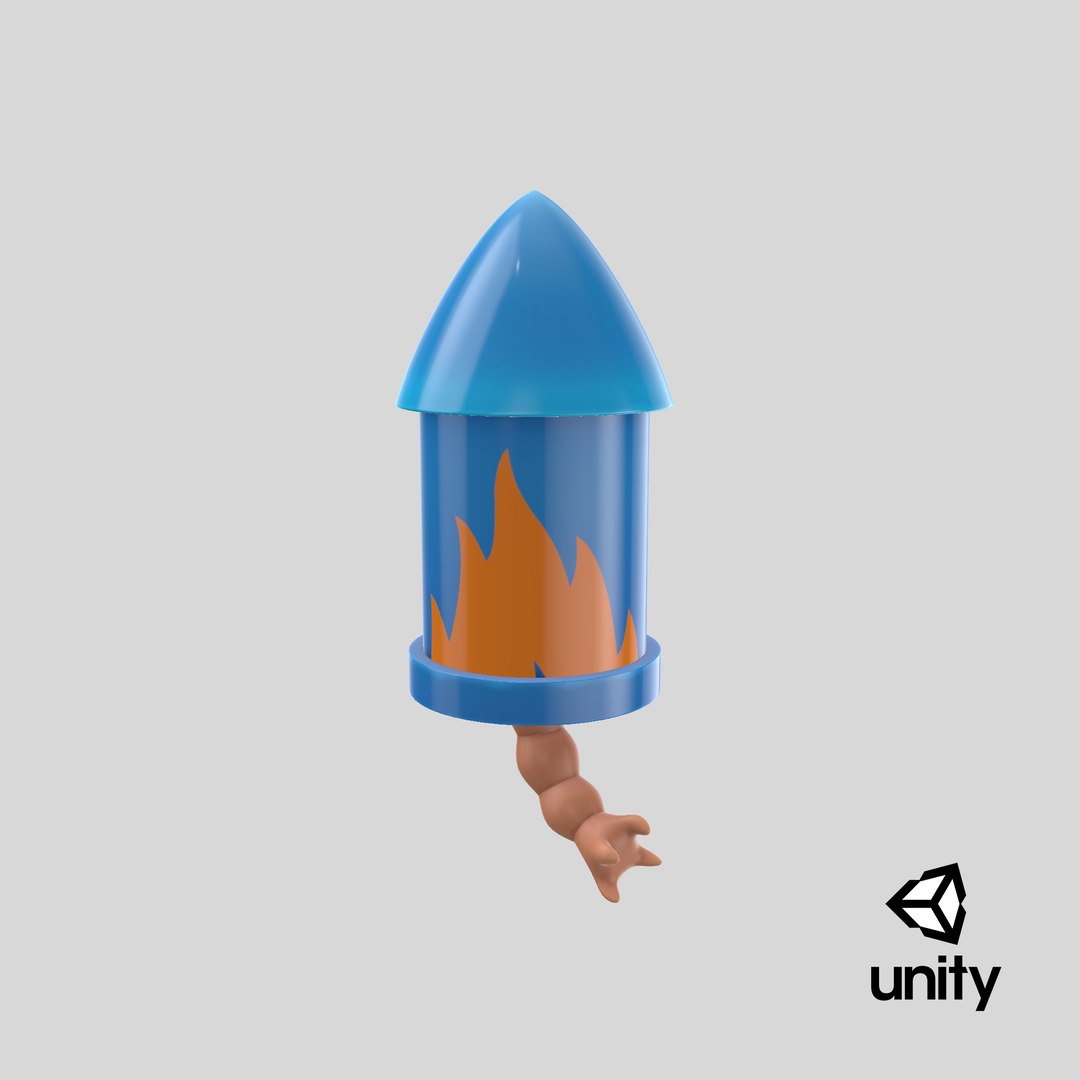 3D Rocket Cartoon Style model - TurboSquid 2101298