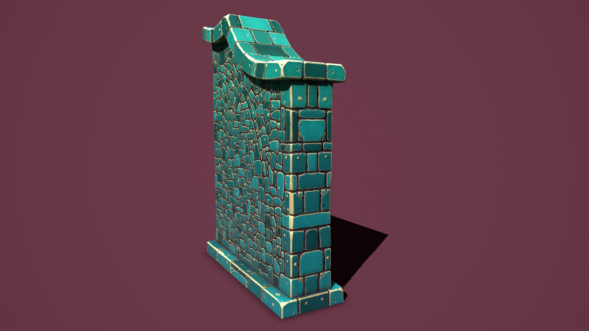 Fantasy Wall 1 Simple Version 3D - TurboSquid 1716713