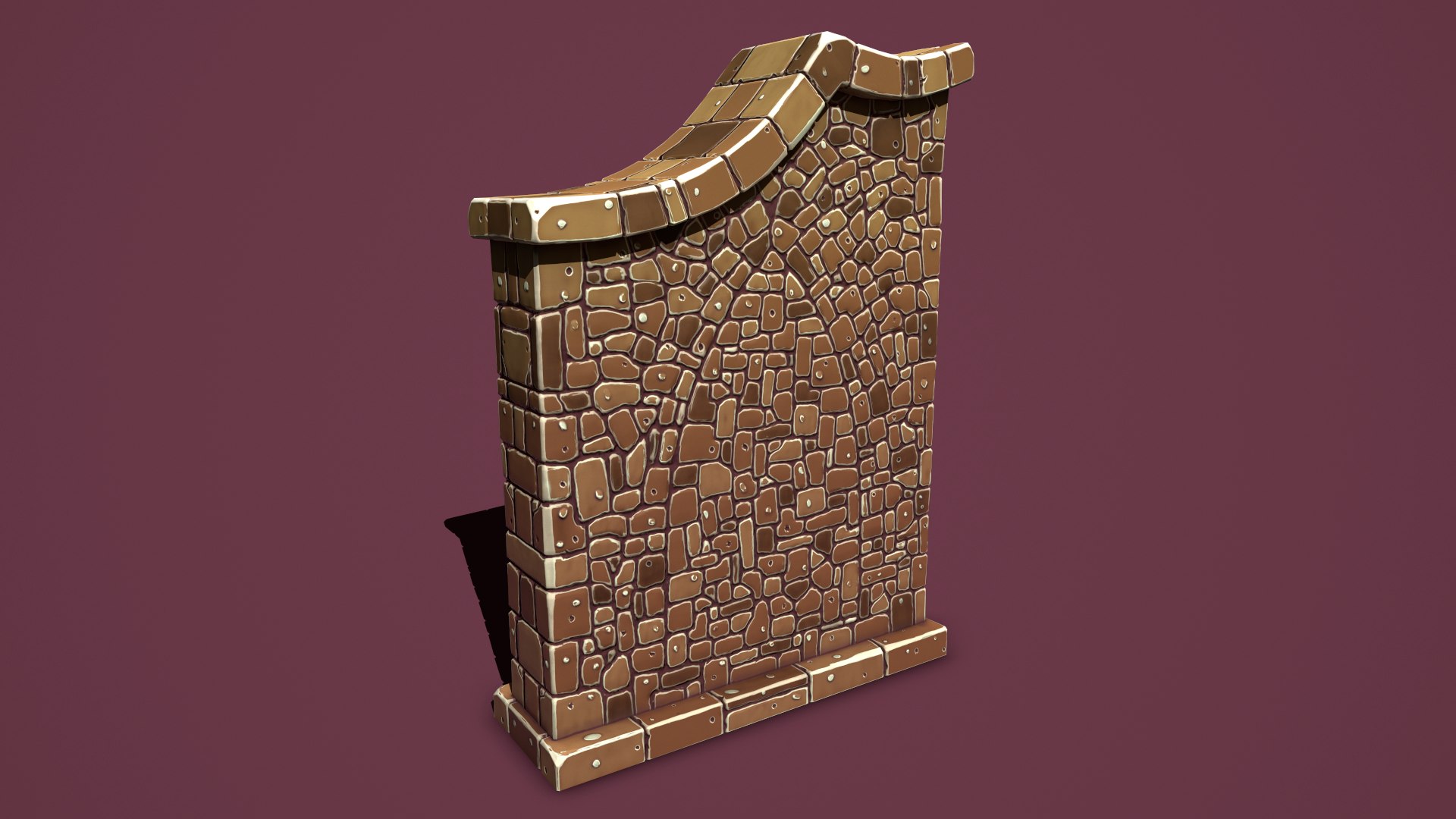 Fantasy Wall 1 Simple Version 3D - TurboSquid 1716713