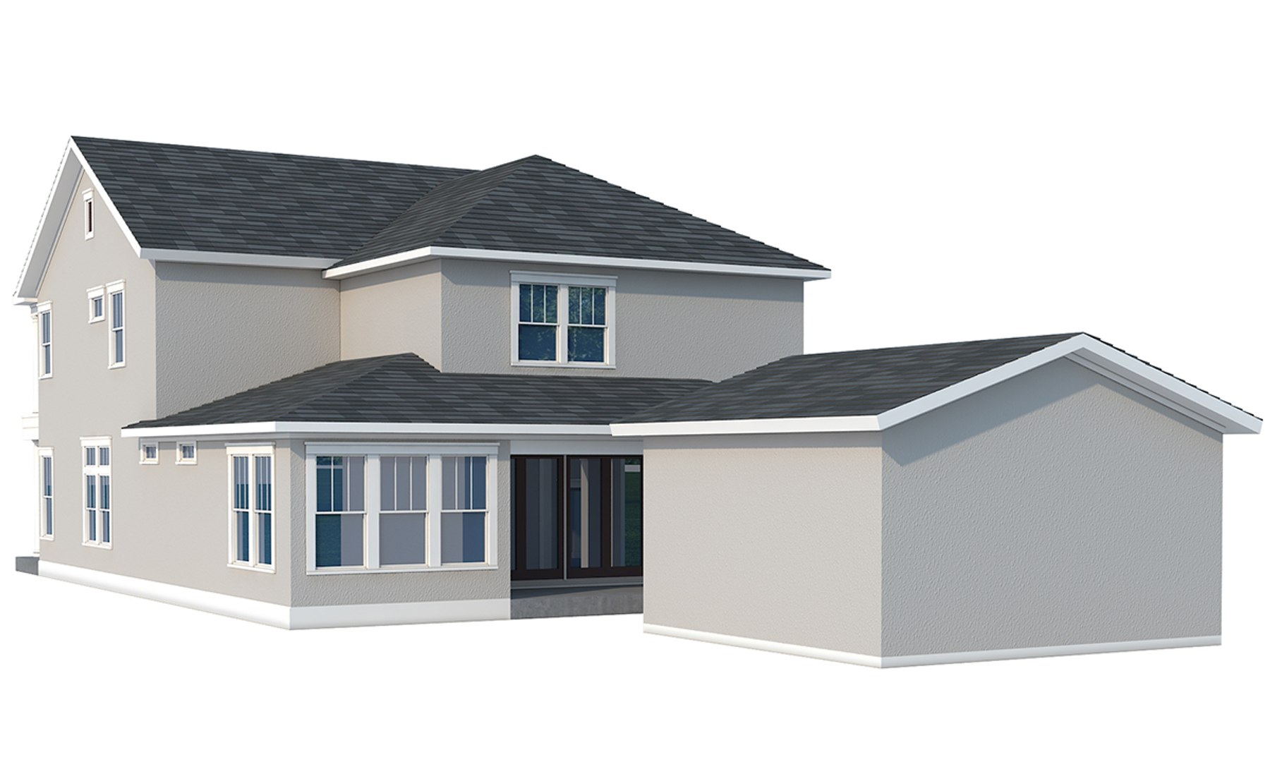 3d Home Roof Model
