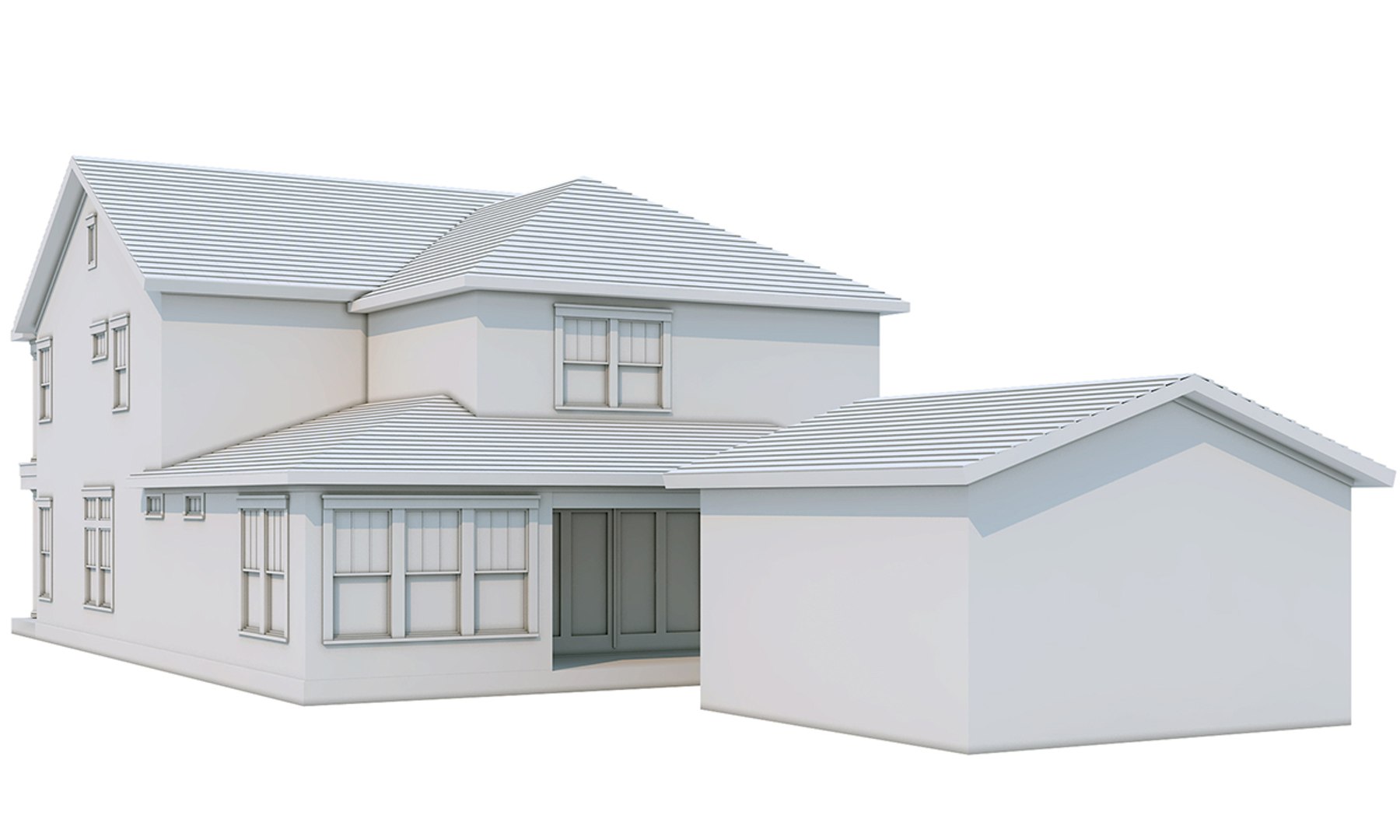 3d Home Roof Model