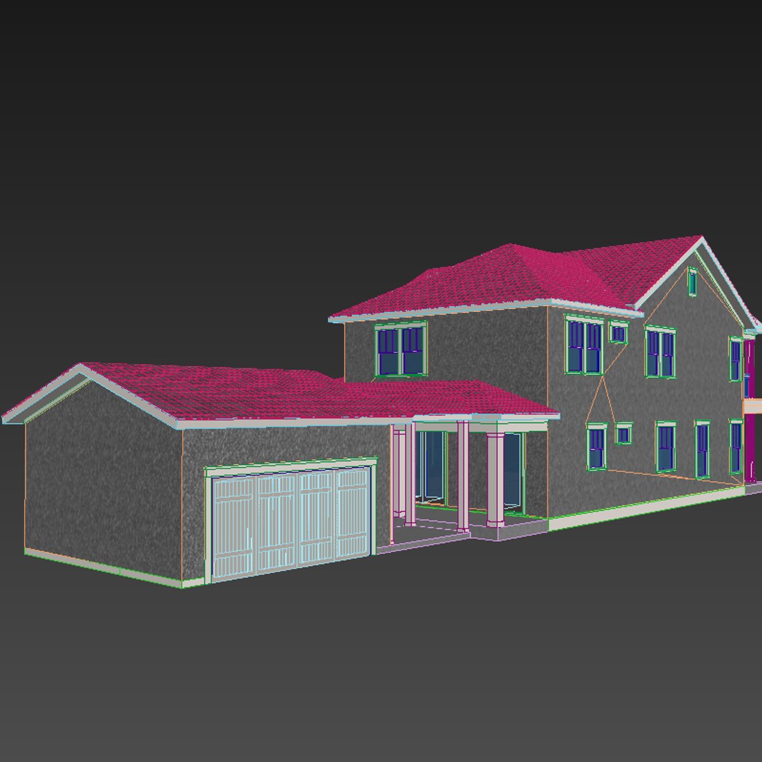 3d Home Roof Model