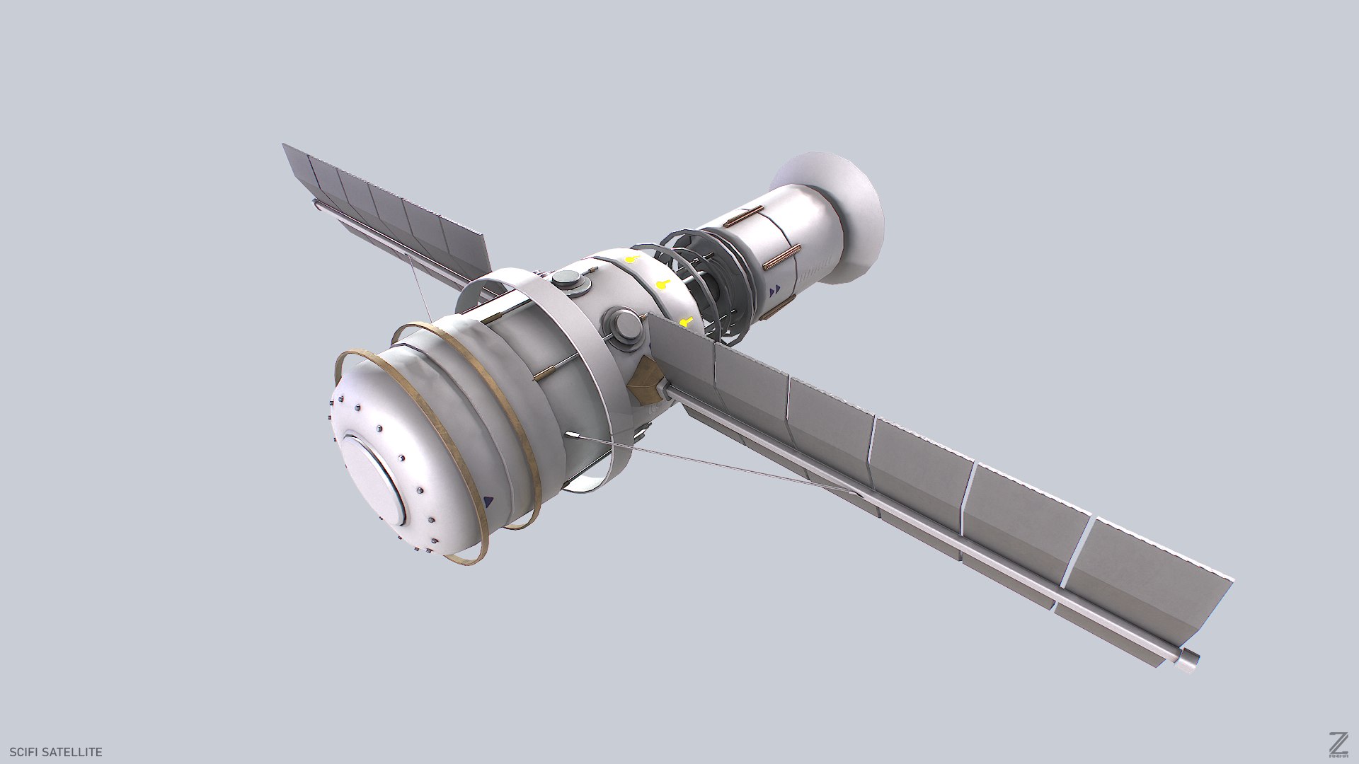 Scifi Satellite 3D Model - TurboSquid 2431783