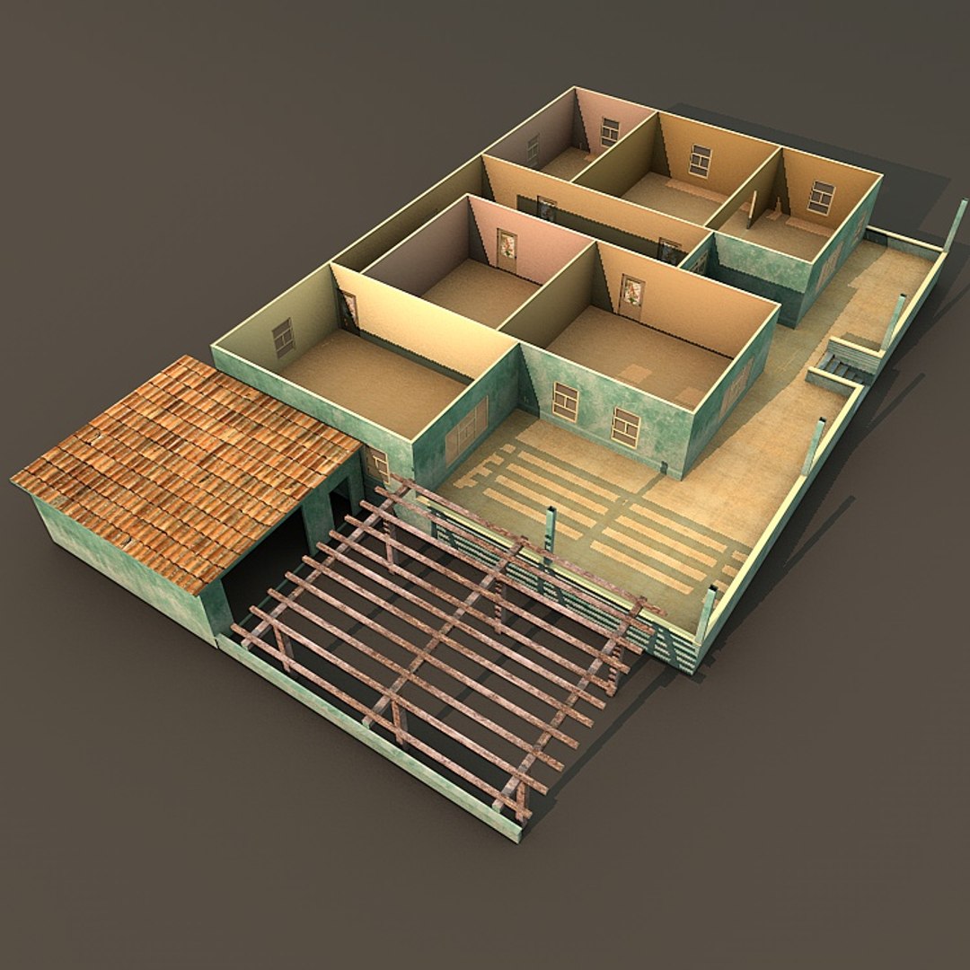 3d model house interior building