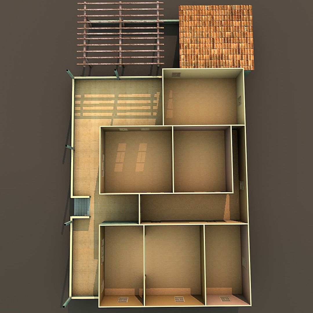 3d model house interior building
