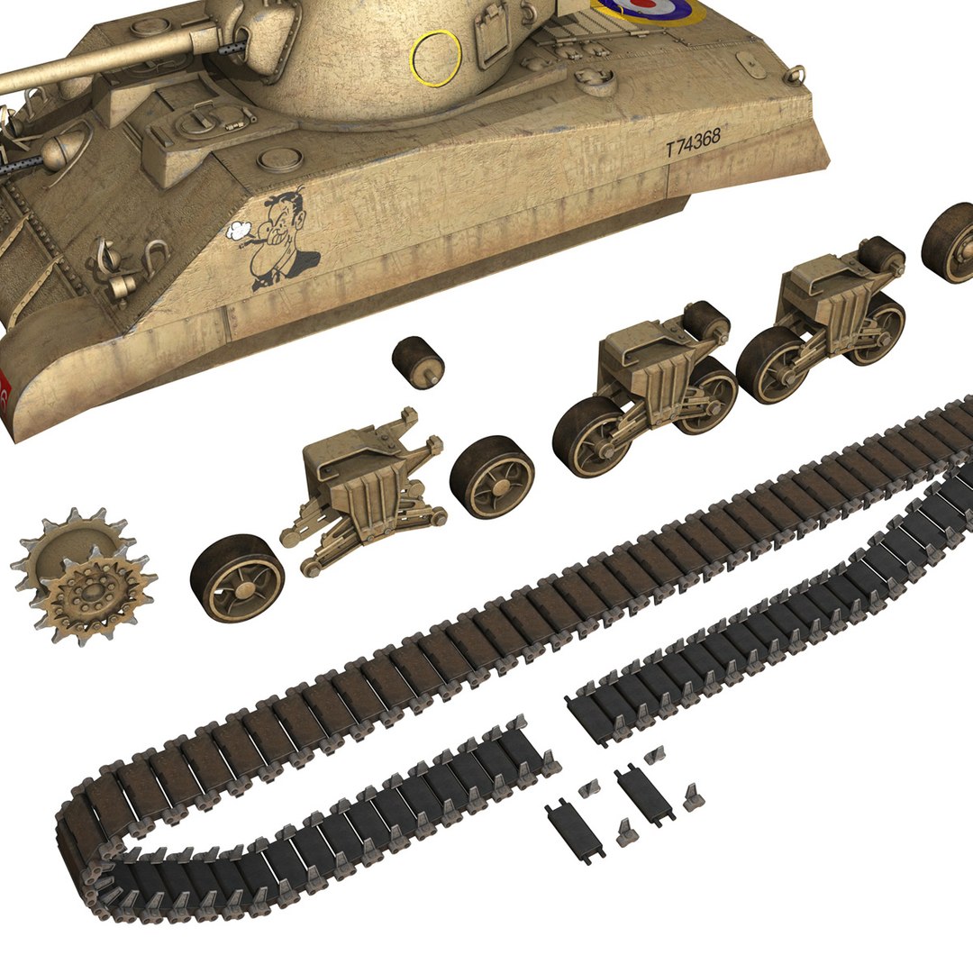 3d M4 Sherman Iii - Model