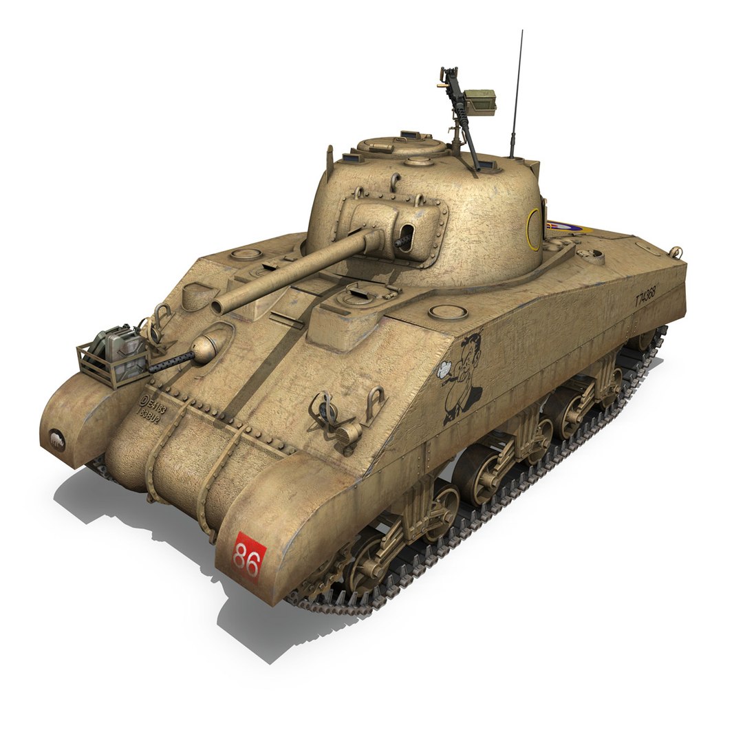 3d M4 Sherman Iii - Model