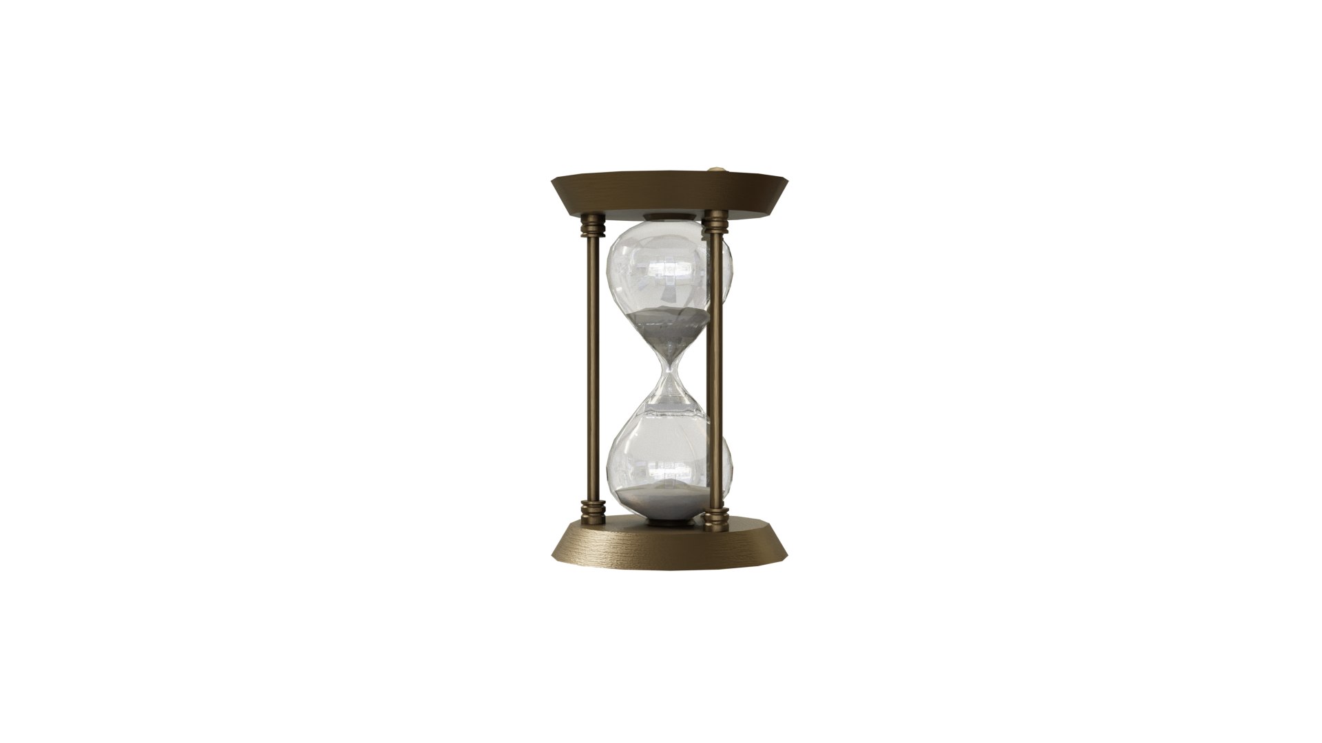 Hourglass 60mins Sand Timer 3D Model - TurboSquid 2249485