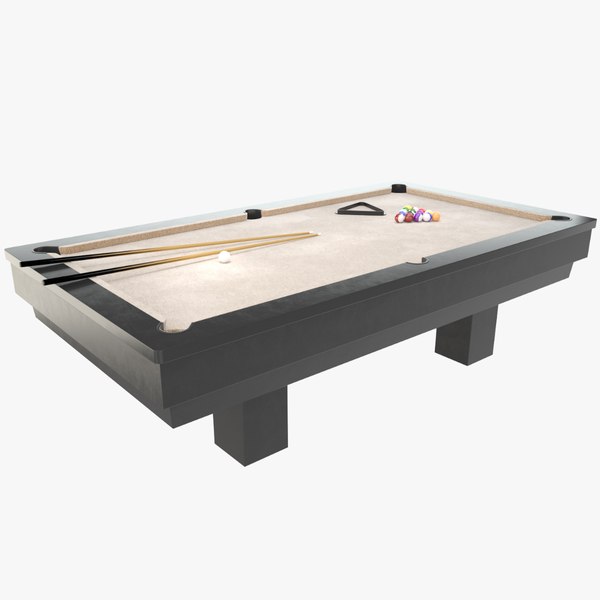 3D luxury pool table model - TurboSquid 1179935