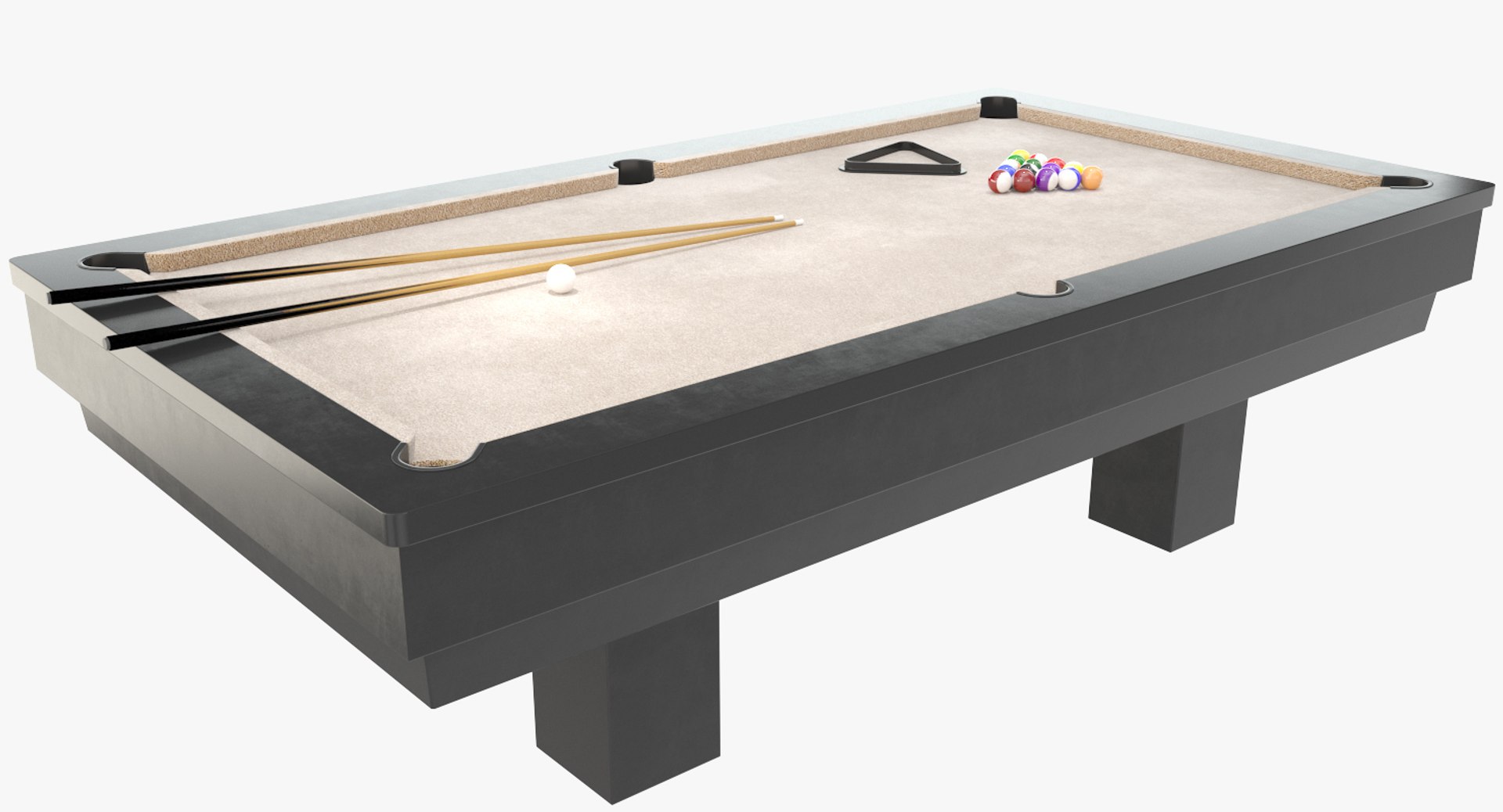 3D Luxury Pool Table Model - TurboSquid 1179935