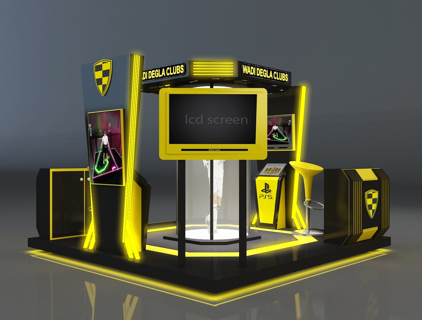 3D Booth Exhibition Stand A665e - TurboSquid 2269068