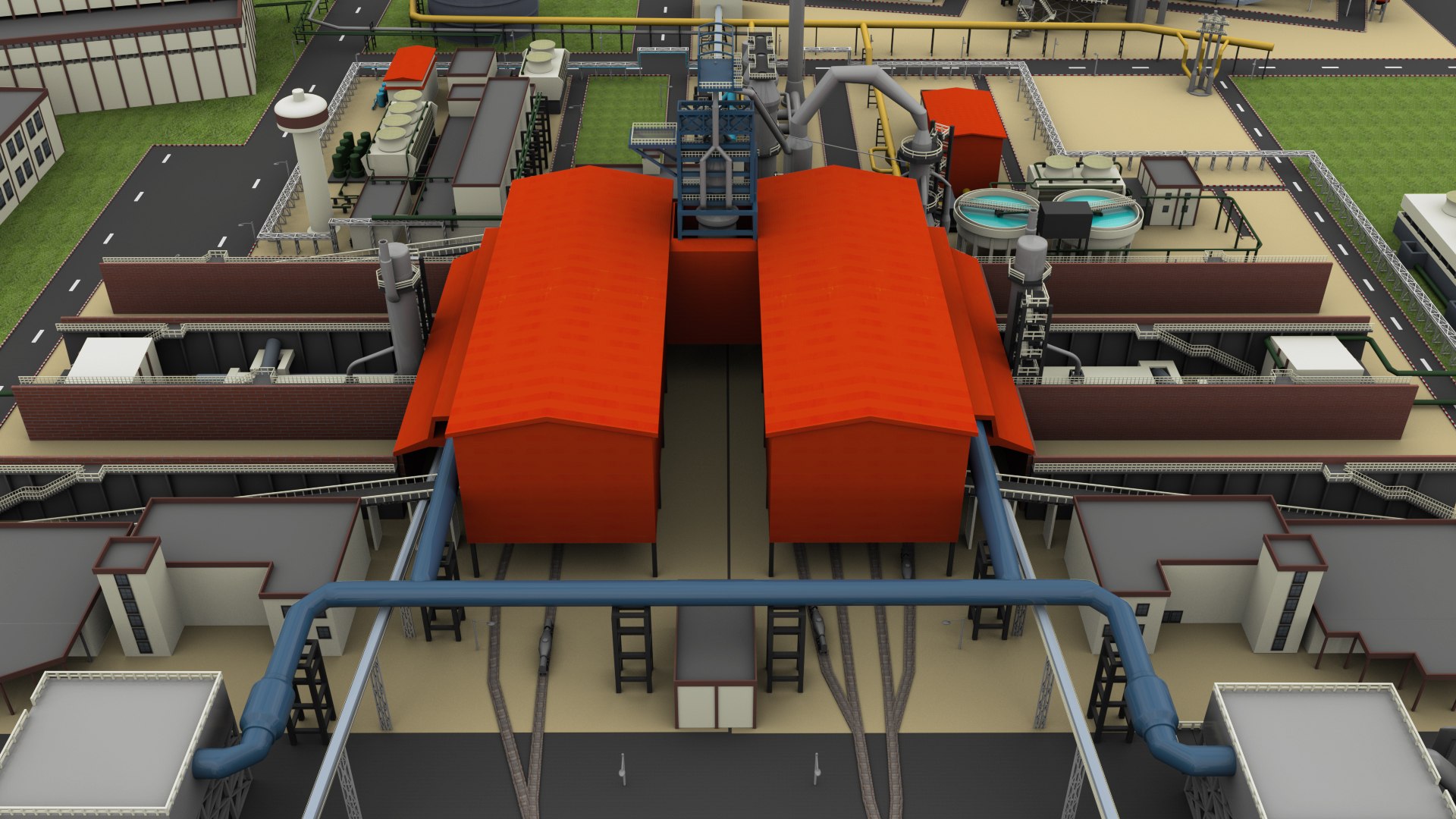 3D Blast Furnace - TurboSquid 1211761