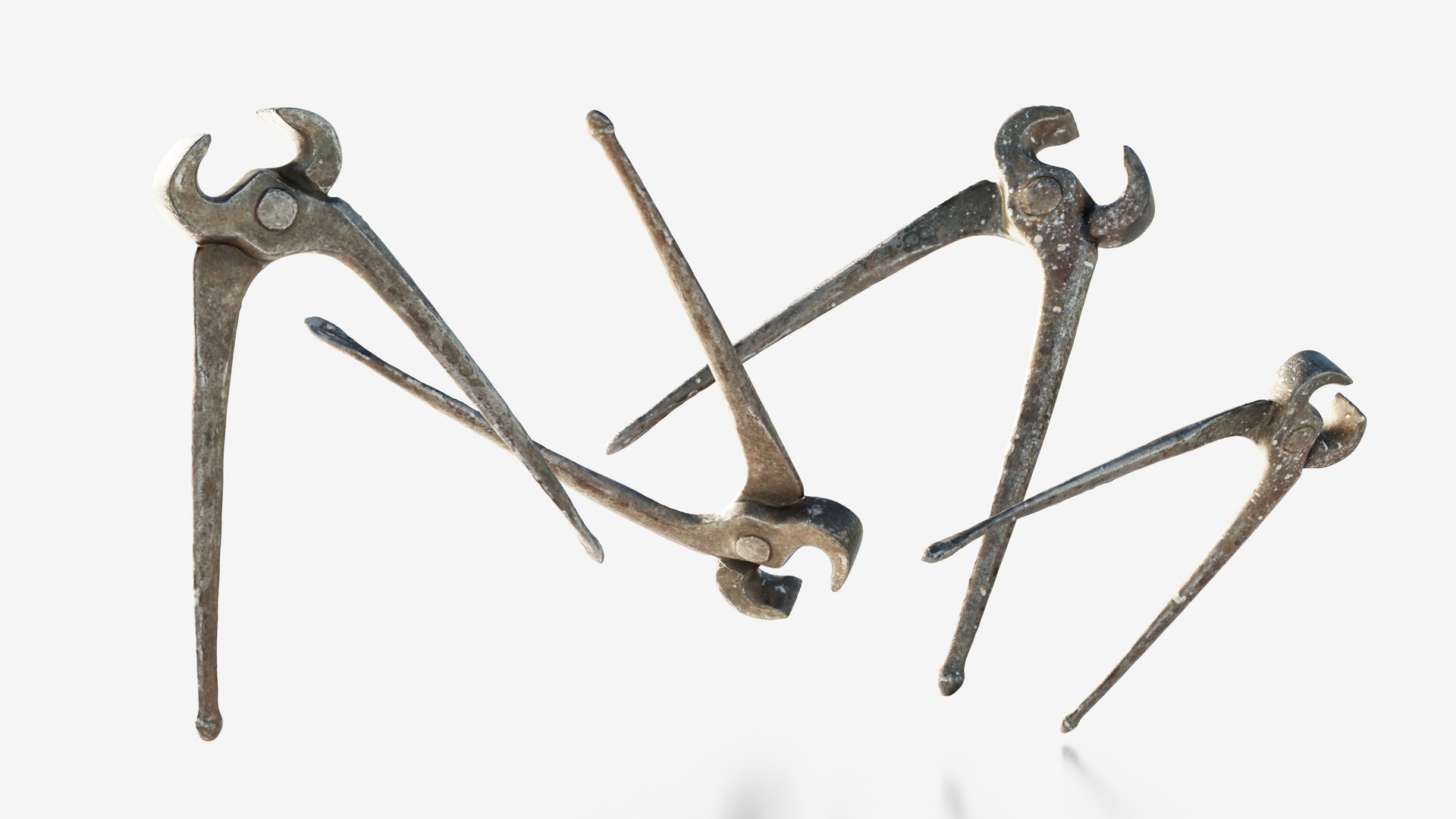 Scanned Blacksmith Metal Tongs 3D - TurboSquid 2356770