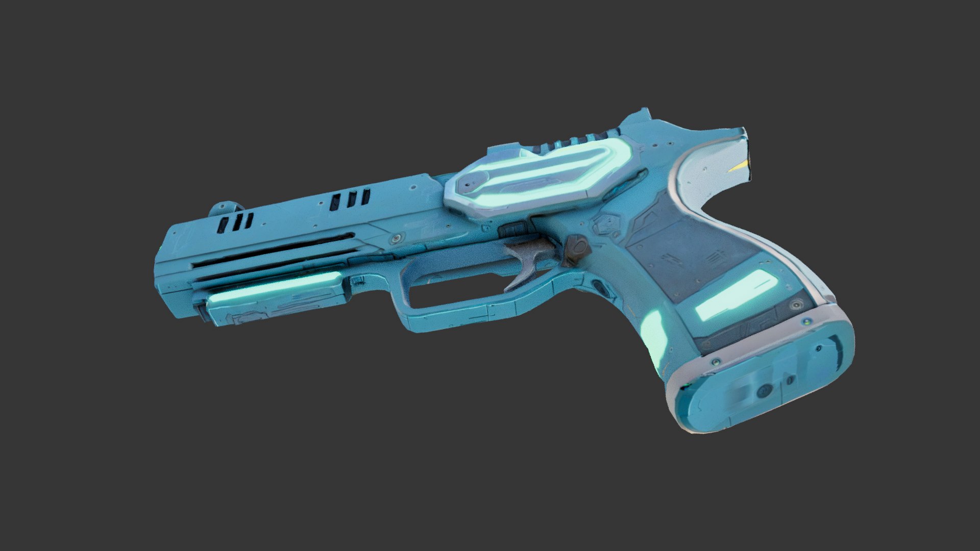 Free 3D Futuristic Handgun Model - TurboSquid 2411391