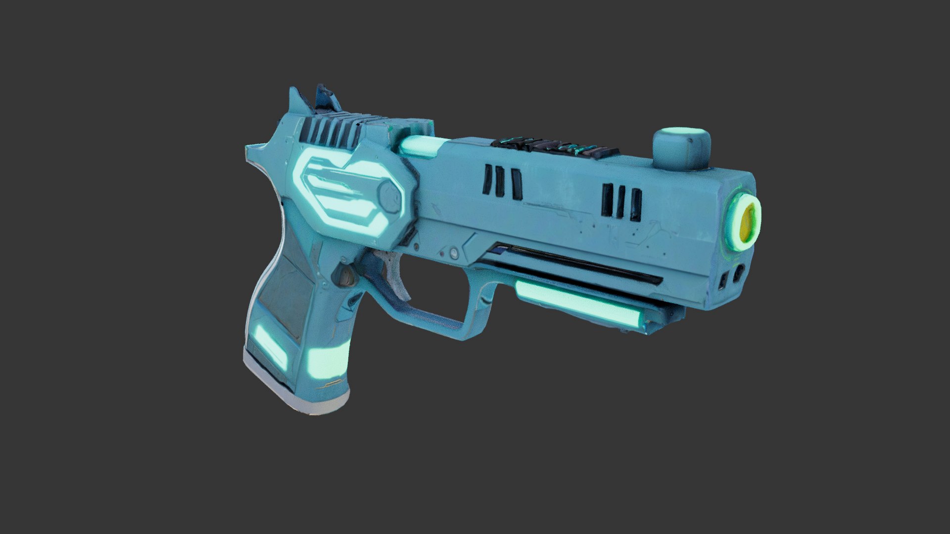 Free 3D Futuristic Handgun Model - TurboSquid 2411391
