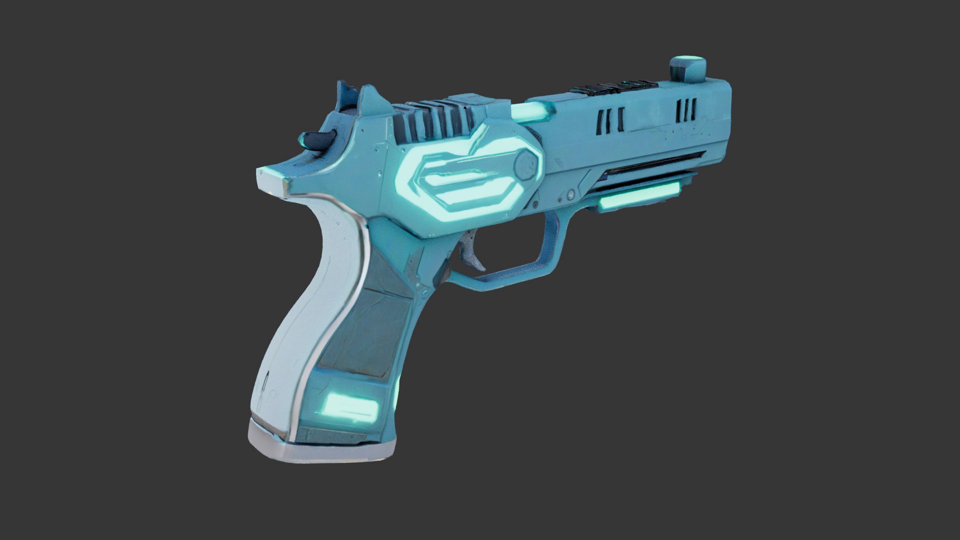 Free 3D Futuristic Handgun Model - TurboSquid 2411391