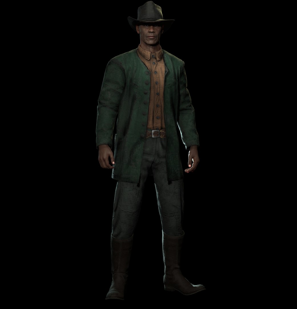 Cowboy Character PBR Game Ready Model - TurboSquid 2087711