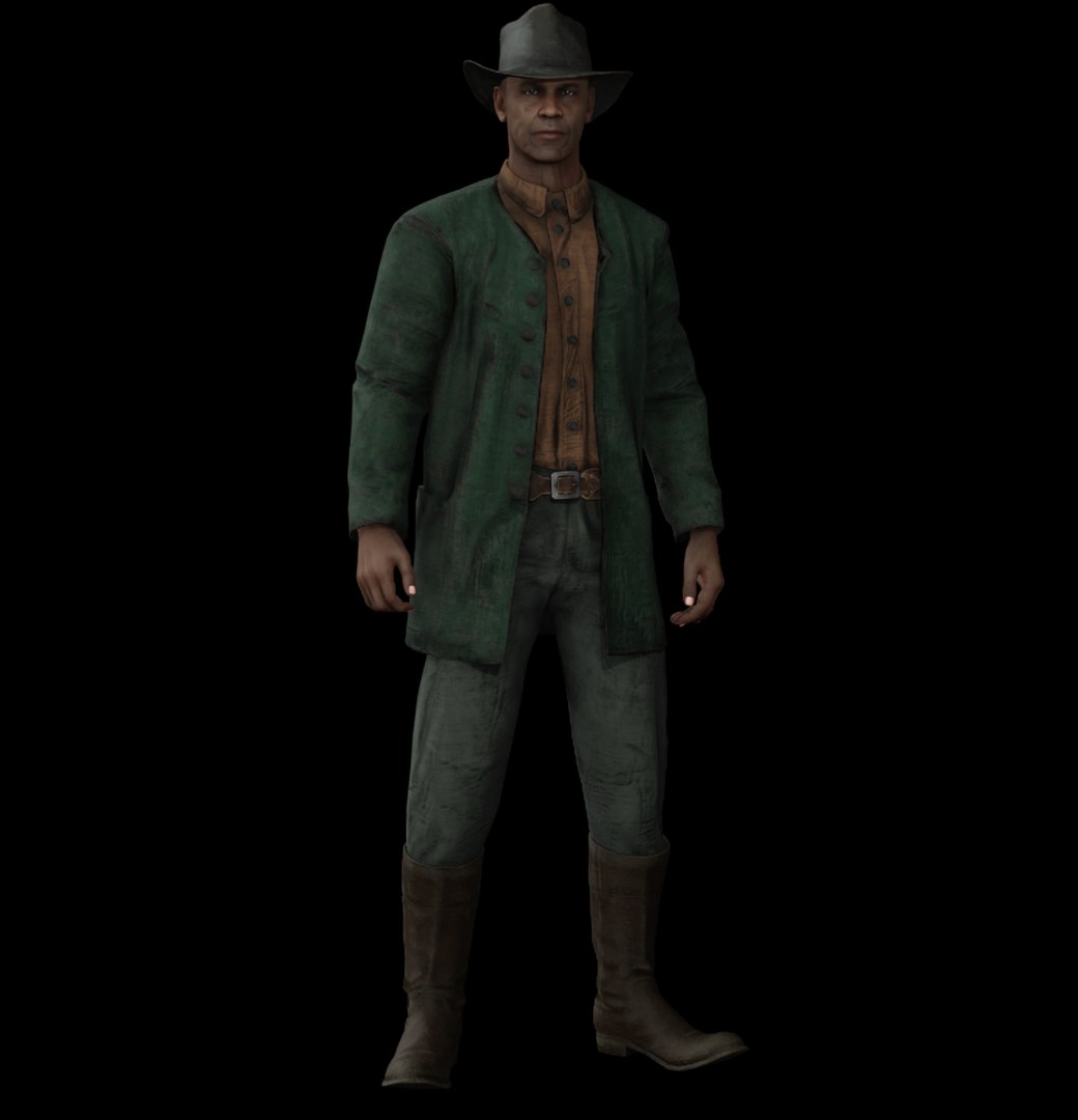 Cowboy Character PBR Game Ready Model - TurboSquid 2087711