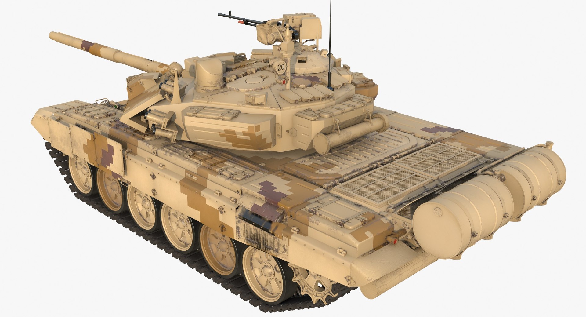 3D Tank T90a T - TurboSquid 1437258