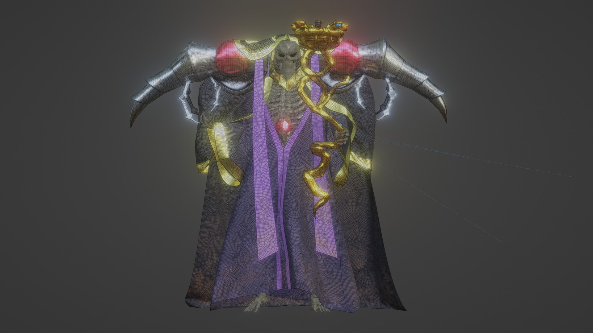 Ainz Ooal Gown Model - TurboSquid 1843234