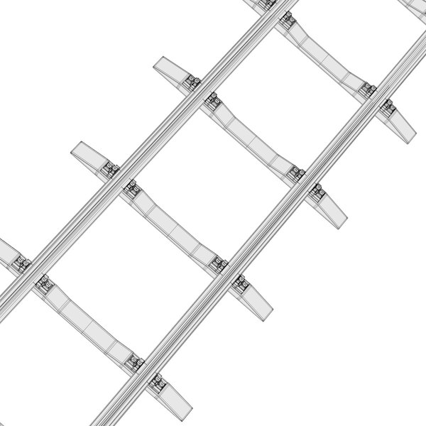railway line 3d model
