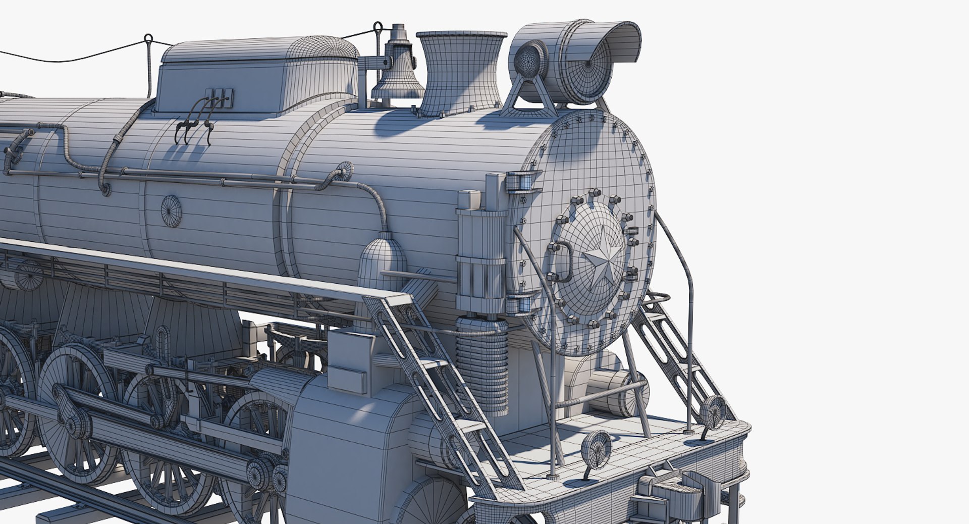 3D Steam Locomotive Fd-20 - TurboSquid 1201497